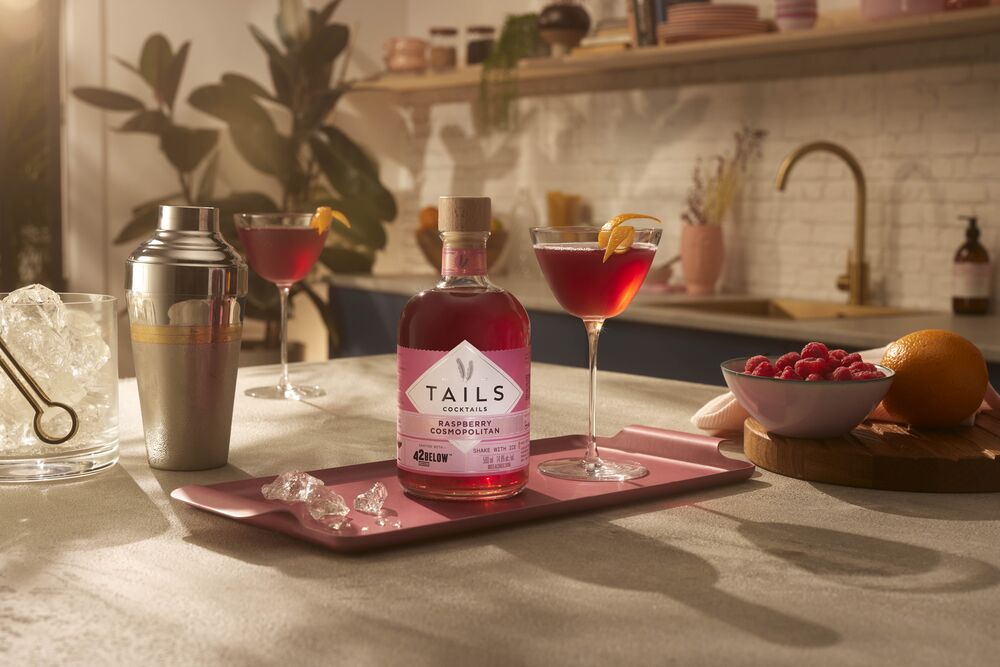 Raspberry Cosmopolitan Bottled Cocktails Tails Cocktails